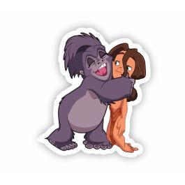 Terk and Tarzan Sticker - Cute Jungle Cartoon Decal | Print-On-Click
