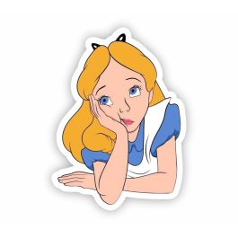 Alice in Wonderland Sticker – Whimsical Vinyl Decal | Print-On-Click