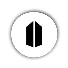 BTS Logo 01 Sticker - Official BTS Emblem Decal | Print-on-Click