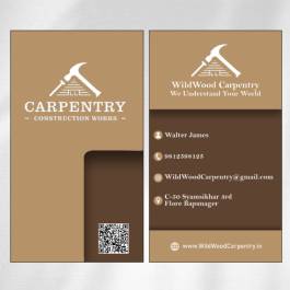 Carpenter Visiting Card Design 06