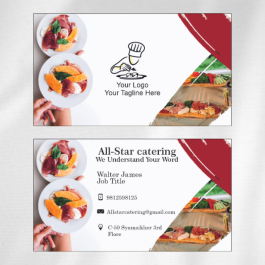 Catering Visiting Card Design 09