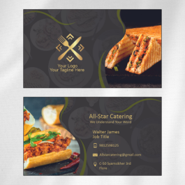 Catering Visiting Card Design 11