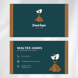 Cloth Visiting Card 8A