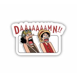 Luffy And Ussop Daaaamn Sticker | One Piece Fan | Print-on-click