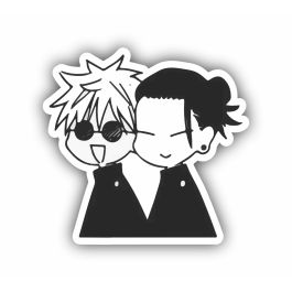 Gojo And Geto Chibi Sticker | Anime Stickers at Print-on-click