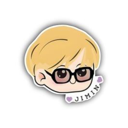 Jimin Chibi Sticker - Cute BTS Jimin Art | Print-on-Click