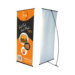 High-Quality L Banner Stand for Events & Promotions