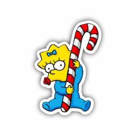 Maggie Simpson Christmas Sticker – Fun & Festive | print-on-click