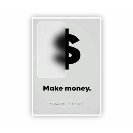 Make Money Poster – Hustle & Wealth Wall Art | Print-On-Click