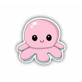 Octopus Mood Sticker – Express Your Emotions | Print-On-Click
