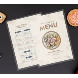 Pouch Laminated Menu Cards