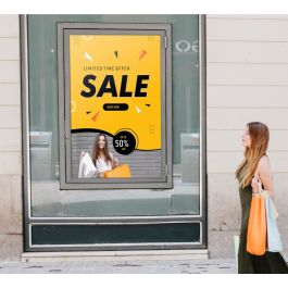 Retail Banner in Nine Convenient Sizes with Grommet and Finishing