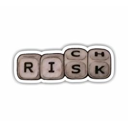 Rich Risk Sticker – Bold & Motivational Design | Print-On-Click