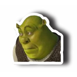 Shrek Meme Sticker | Funny Cartoon Decal | Print-On-Click