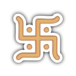 Swastik Sticker | Auspicious Stickers at Print-on-click