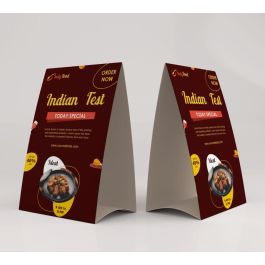 Custom Tent Cards for Promotions & Events | print-on-click.in