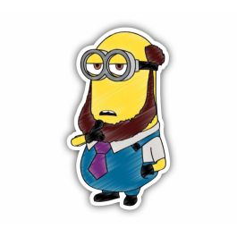 Thinking Minion Sticker – Cute & Thoughtful | Print-On-Click