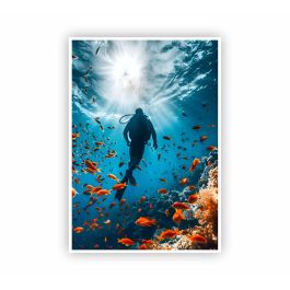 Explore Depths with Underwater Scuba Dive Poster – Print-on-Click
