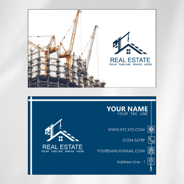 construction visiting card background